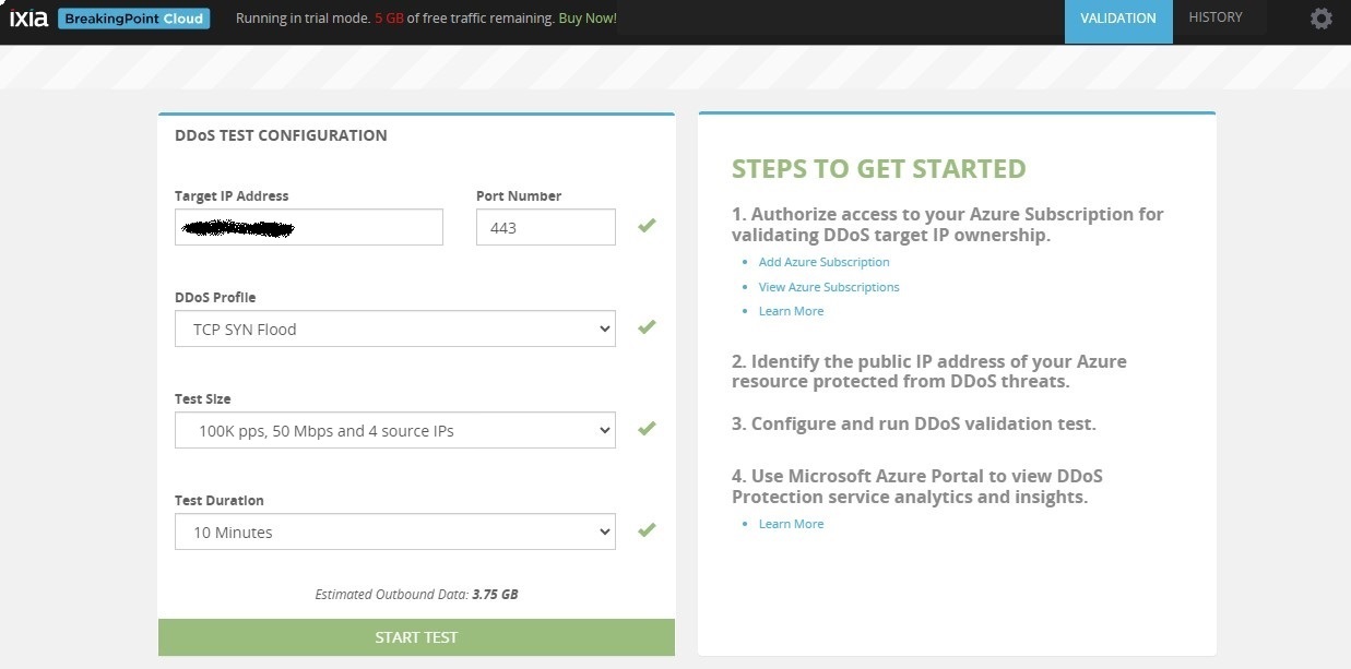 Azure DDoS Protection を試す！